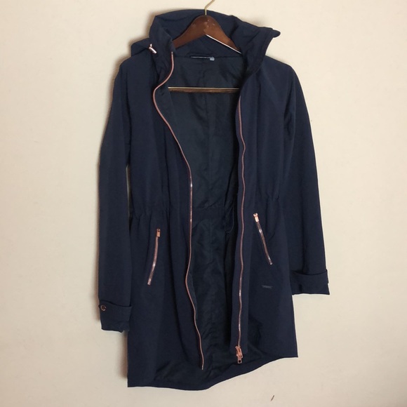 Athleta | Jackets & Coats | Athleta Navy Rain Jacket Xs | Poshmark